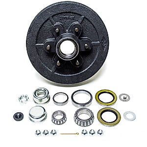 2pk 12"X2" Trailer Brake Hub Drum Kit 6 on 5.5" for 5200-6000 lbs Axle 22003K E.P.R.