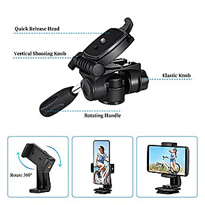 Tripod Camera Tripods, 74" Tripod for Camera Cell Phone Video Photography, Heavy Duty Tall Camera Stand Tripod, Professional Travel DSLR Tripods Compatible with Canon Nikon iPhone, Max Load 15 LB