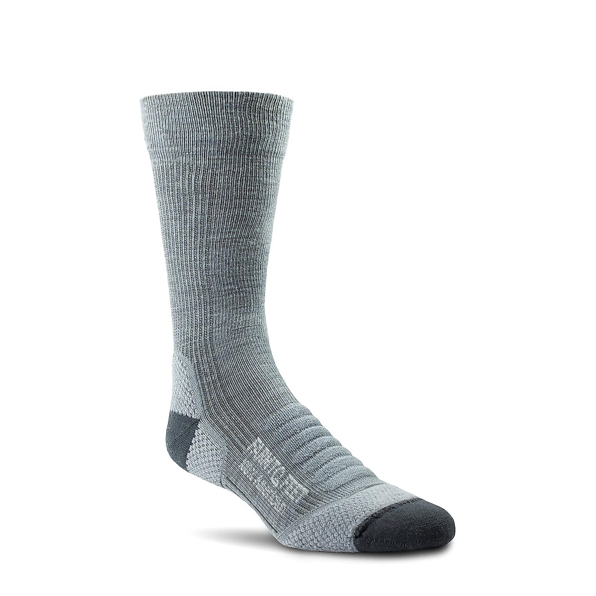 Farm to Feet Damascus Lightweight Merino Wool Crew Socks, Charcoal, Medium