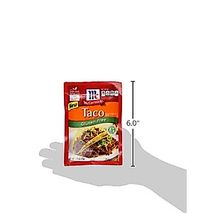 McCormick Gluten Free Taco Seasoning Mix, 1.25 oz (Pack of 12)