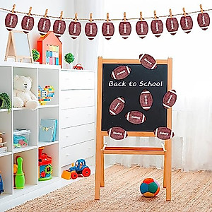 100pcs Glitter Football Cutouts Sports Ball Bulletin Board Football Shape Paper Cuts Party Decorations for Sports Theme Party Baby Shower Birthday Classroom Game Day Wall Decor Supplies