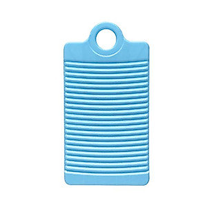 Cabilock Old School Washing Board Portable Non Washboard Plastic Hand Washing Board Underwear Washboard Mini Laundry Wash Board Clothes Washing Tool for Home Household (Blue) Manual Clothes Washer