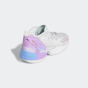 adidas Unisex D.O.N. Issue 4 Basketball Shoe, Dash Grey/Bliss Lilac/Grey, 11 US Men