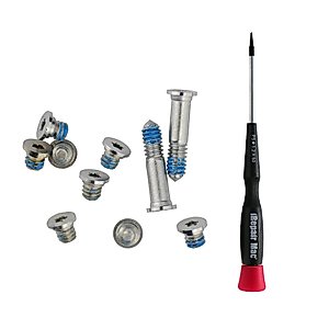 iRepair Mac 6445624 Bottom Case Repair Replacement Screws and Screwdrivers for Air 11 & 13-Inch MacBook (Set of 10)