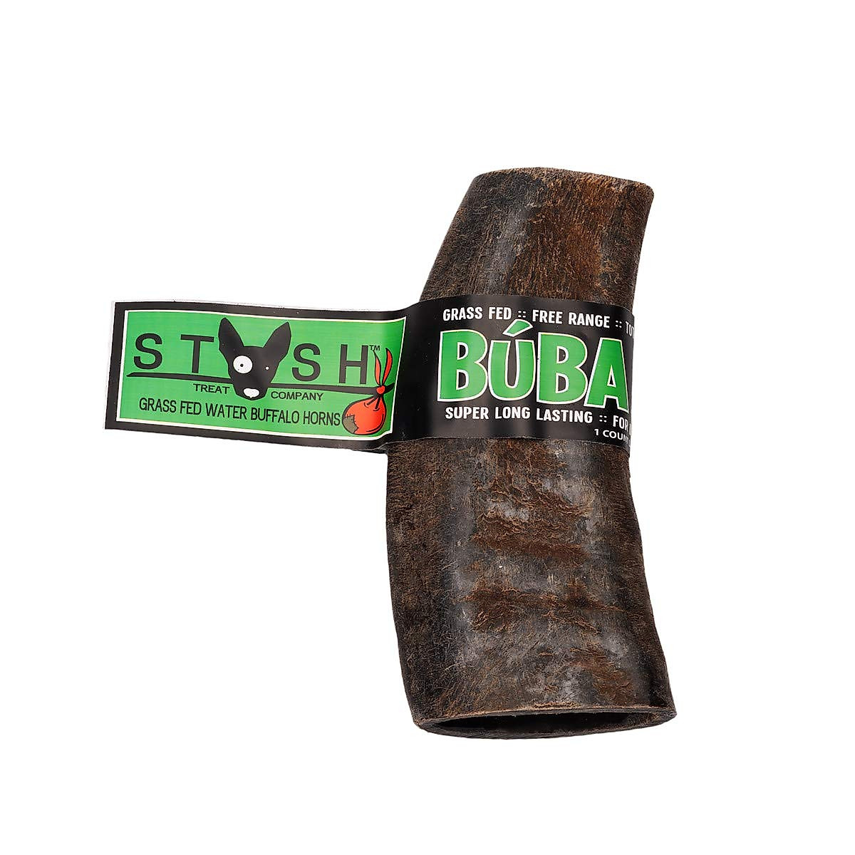 Buba Chew Natural Water Buffalo Horn - Large