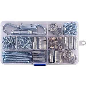 YukaBa 2 Pack 15 Grids Plastic Small Crafts Storage Boxes with Adjustable Dividers (6.7" × 3.9" x 1")