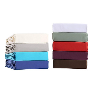 Hotel Quality 600 Thread Count 100% Long Staple Certified Giza Egyptian Cotton 3pc Duvet Cover Set Zipper Closer with Corner Ties (100x100 Oversize Queen, Lavender Solid)