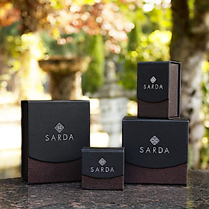 SARDA - .925 Sterling Silver Watermark Pattern & Hammered Finish Zig Zag Star Hinged Buckle Bangle Bracelet - Handmade by Bali Artisans - 6-3/4"