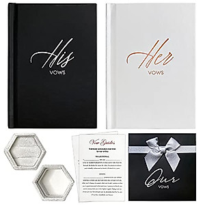 Vow Books with Ring Box for Wedding Ceremony, Vow Books for Wedding, Vow Book, Wedding Vow Books, Vow Books His and Hers, Vows Book, Wedding Vows, Wedding Vows Book, His Her Vows Book