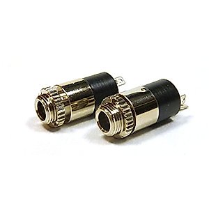 Two (2) Philmore 3.5mm 1/8" Mini Stereo Female Panel Mount Jack Headphone Jack