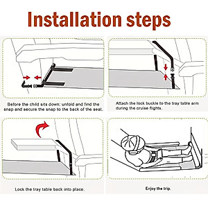 WZLL.SLSP Airplane Seat Extender for Kids,Portable Toddler Bed for Travel, Travel Foot Rest for Airplane Flights,Suitable for Automobiles and Airplanes Footrest
