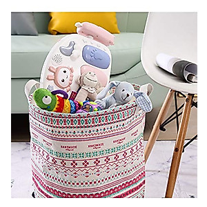 AFXOBO Home Waterproof Laundry Basket Large Capacity Folding Cloth Laundry Basket for Clothes Toy