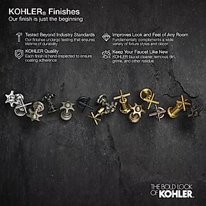 KOHLER K-22035-CP Simplice Laundry Sink Faucet, Single Handle, Pull Down Faucet , 2-function Spray Head, 3-hole Install, Utility Sink Faucet in Polished Chome