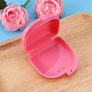 Accessories Travel Case With Vent Holes - Case, Case - Hinged Lid Snaps Orthodontic for Braces, Dentures & Aligners () Travel Travel Accessories