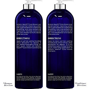 BOTANIC HEARTH Shampoo and Conditioner for Color Treated Hair - with Special Blend of Conditioning, Smoothing and Color Enhancing Ingredients - Paraben and Sulfate Free Set - 8 fl oz each