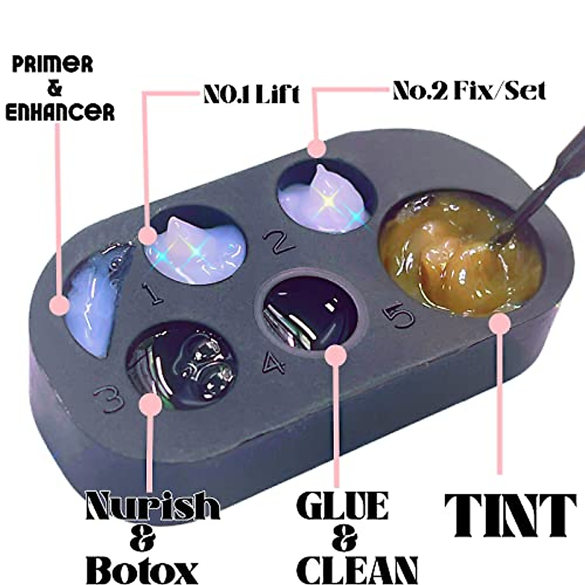 Lash Lift And T-i-n-t Kit, Lash Lift With(D-y-e), 10ml Eyelash Perm With Black Stain, Keratin EyeLash Lifting, Brow Lamination with Darker Look Be Voluminous 6 Weeks-10 Applications