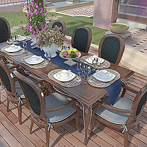 LVTXIII Patio Seat Cushions D16 x W17 Inches Outdoor Chair Pads All Weather Chair Cushions for Garden Patio Furniture Chair Home Set of 2 – Grey Textured