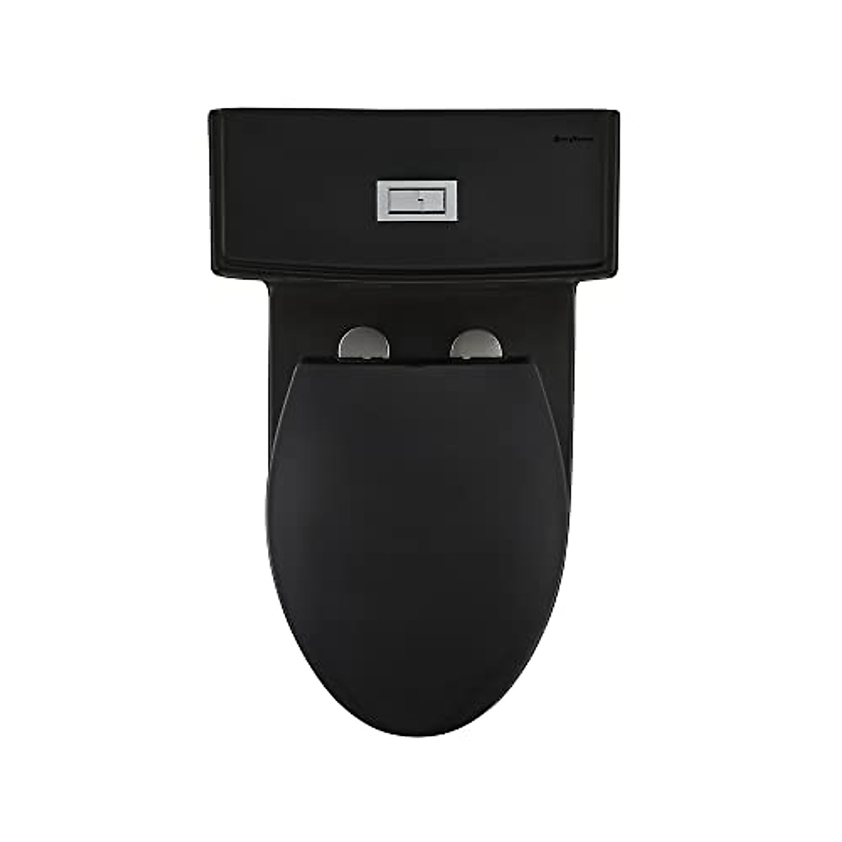 Voltaire One-Piece Elongated Toilet Dual-Flush 1.1/1.6 gpf in Matte Black