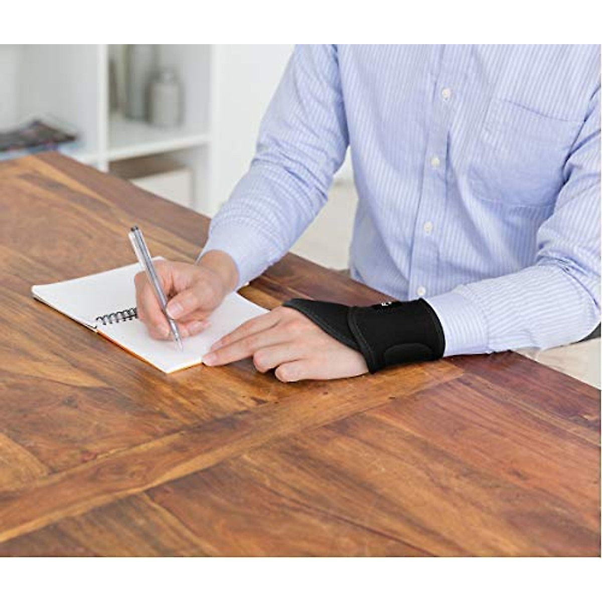 Copper Compression Wrist Wrap - Copper Infused Orthopedic Support - Adjustable Splint for Pain Relief, Arthritis, Sports Injury Fits Men & Women - For Both Right & Left Hands - One Size - Pack of 1