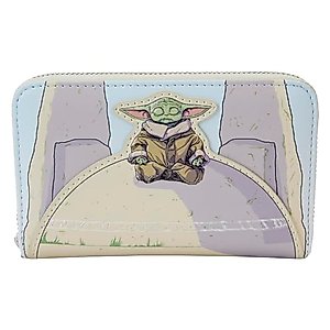 Loungefly The Mandalorian Grogu Stone Glow in the Dark Wallet, Amazon Exclusive