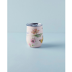 Lenox 895749 Butterfly Meadow Pink Stainless Steel Wine Tumbler, 1 Count