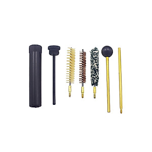 Motanar 9mm Pistol Cleaning Kit Set Pocket Size Hand Gun Bore Brush for Cal.38/357/9mm Pistol Cleaning Blue