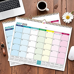 Kyweel Wall Calendar 2023-2024, January 2023-June 2024, 15" x 12", Highlight Holidays, Planning Calendar, Thick Paper