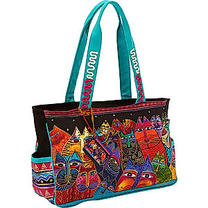 Laurel Burch Fantasticats Tote (Fantasticats) ,Multicolored, Medium