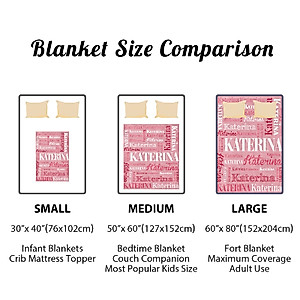 Personalized Blankets with Name for Kids, Customized Baby Blankets for Boys Girls, Super Soft Personalized Name Blanket for Kids Adult Birthday Christmas Mothers Fathers Easter Gift, 30" X 40"