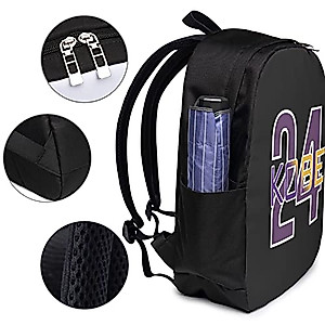 Mamba 24 Ko-Be Basketball Men'S Woman Backpack Laptop Backpack Usb Charging Port Black One Size