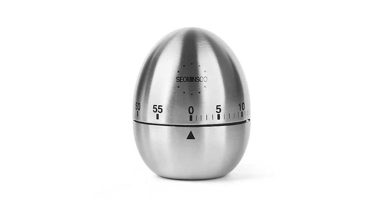 Egg Kitchen Timer | Mechanical Stainless Steel Countdown
