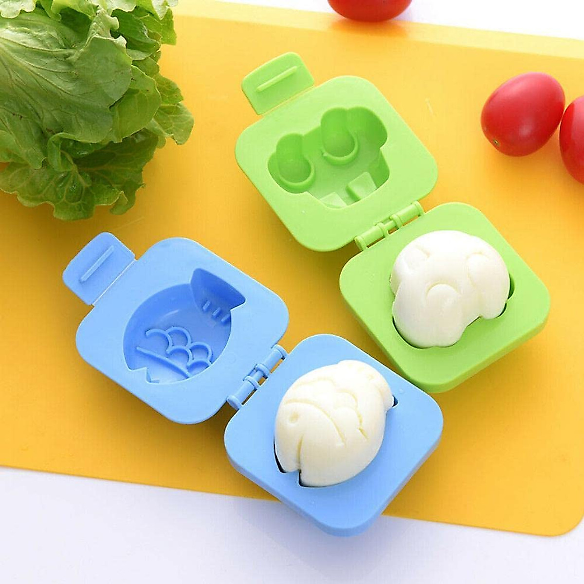Boil Egg Mold,Egg Rice Mold Hard Boiled Egg Mold,3D Cartoon Egg Fish Car Heart Rabbit Shaper Bento Maker,Sushi Rice Mold Boiled Egg Maker,DIY Rice Ball Bento Mould Accessories for Sushi Making