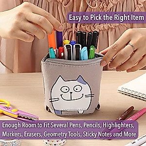 Mr. Pen- Standing Pencil Case, Cute Boba Pencil Case, Stationery Pen Case, Telescopic Pencil Case, Stand Up Pencil Case, Kawaii Pencil Case, Pencil Case, Pop up Pencil Case, Cute Pencil Pouch