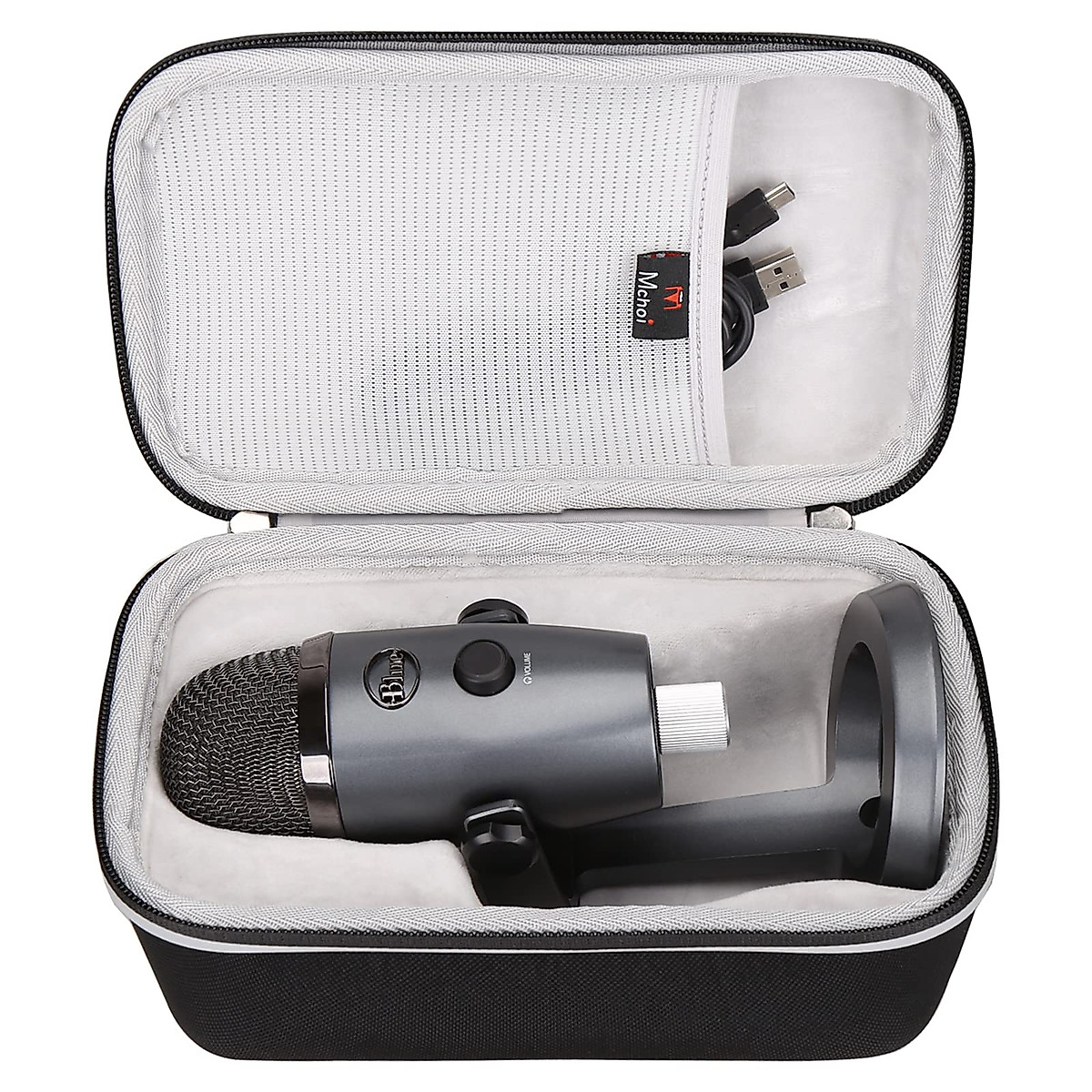 Mchoi Hard EVA Travel Case for Blue Yeti Nano Premium USB Mic(New Version), CASE ONLY
