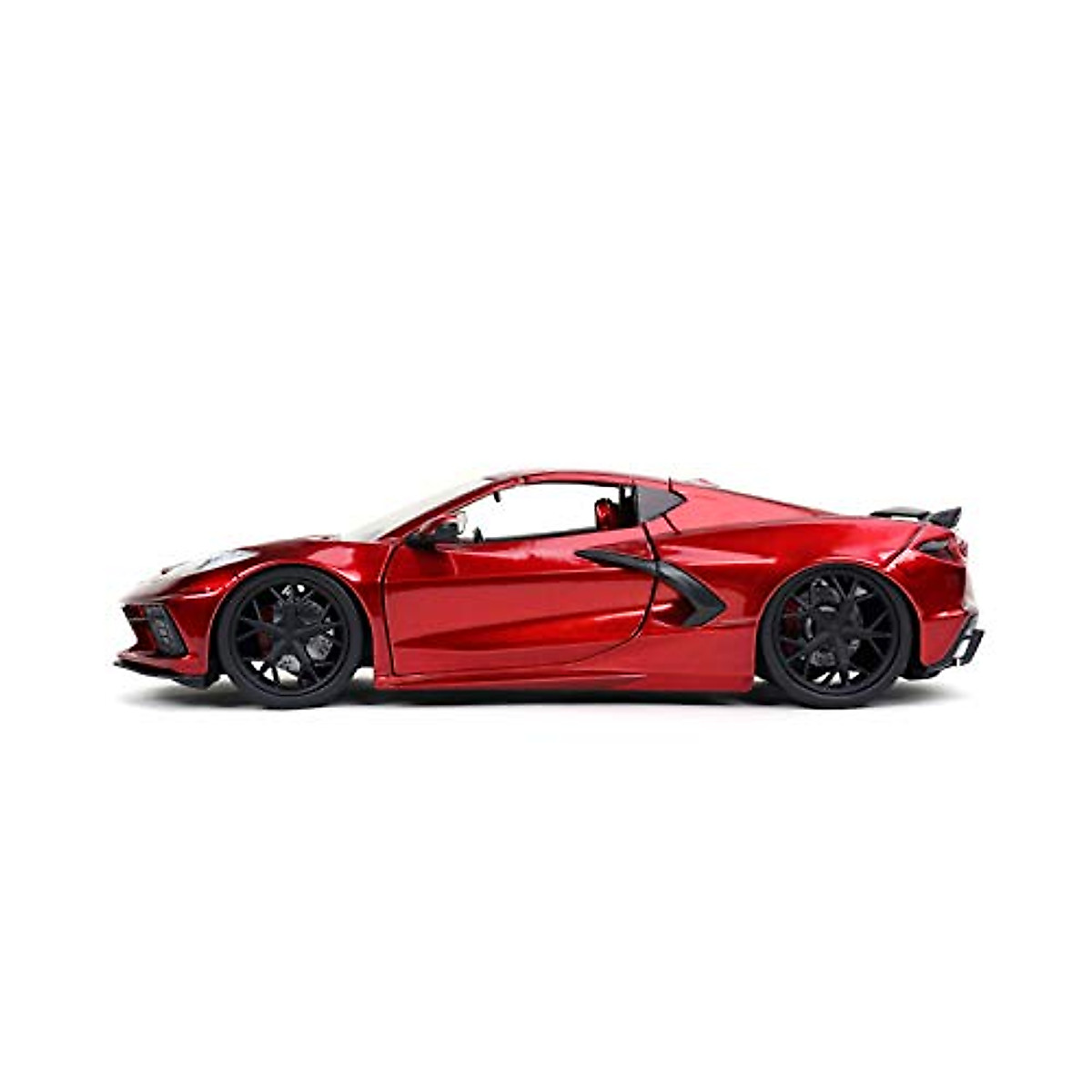 Jada Toys Bigtime Muscle 1:24 2020 Chevy Corvette Stingray Die-cast Car Candy Red, Toys for Kids and Adults