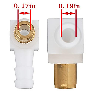 AUTOKAY Pack of 2 692317 493496 Carb Fuel Fitting Elbow Hose Connector Compatible with B&S 494451 Snowblower Lawn Tractor Generator Yardbird Chippe
