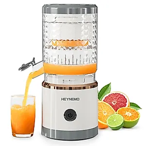 Juicer Machines Electric, Rechargeable Citrus Juicer, Portable Orange Juicer Squeezer with USB and Cleaning Brush, Juicer for Lemon, Orange, Citrus, Grapefruit, Apples