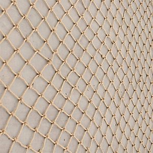RZM Rope Net Nautical Decorative Fish Net，Retro Photo Show Wall Decoration Hand-Woven Truck Cargo Trailer Net, 4mm Child Safety Netting for Balcony (Color : Beige-10cm, Size : 1x15m)