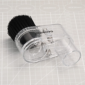 Genmitsu CNC Dust Shoe ABS Cover Cleaner for 3018 Series CNC Router/CNC Machines with a 42mm Diameter Motor, Hose Adapter Outer Diameter 38mm (1.5″), Transparent