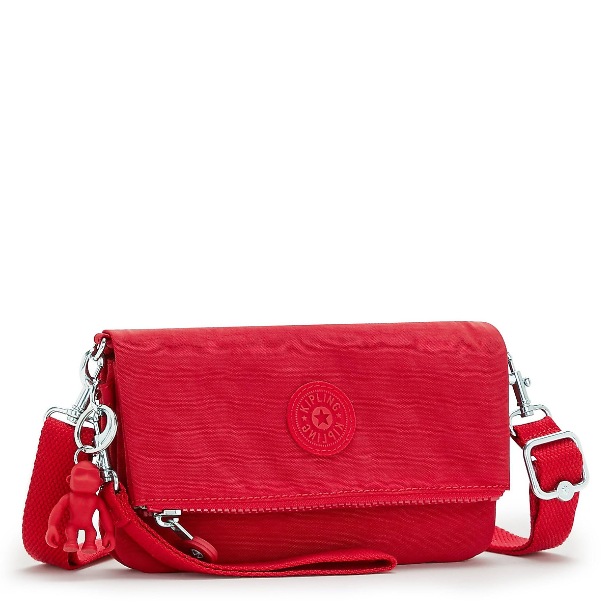 Kipling womens Lynne Crossbody Bag, Red Rouge, 8 L x 4.75 H x1 D US