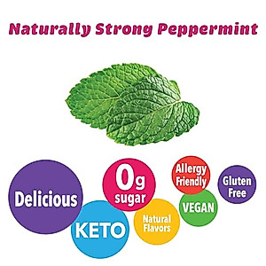Zollipops Drops Peppermint Vegan 3oz - Dental-Friendly Treats with Xylitol for Guilt-Free Indulgence and Fresh Breath