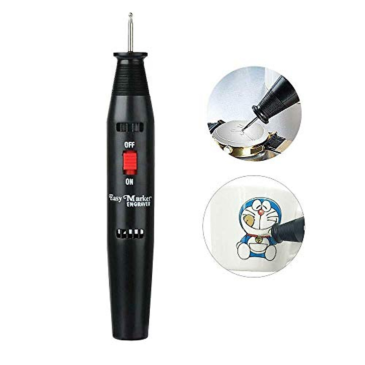 Electric Engraving Machine Mini DIY Etcher Engraving Carve Machine Tool Kit with Diamond Tip Bit to Engrave on Metal Glass Ceramic Plastic Wood Jewelry Stone