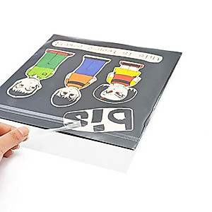 Resealable 4 Mil Plastic Vinyl Record Outer Sleeves for 10'' LP（Pack of 50）