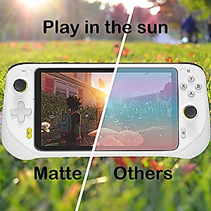 spacemor Matte Tempered Glass Compatible with Logitech G Cloud Anti Glare Screen Protector 2 Pack Designed for G Cloud Gaming Handheld Console Anti Reflection Screen Guard