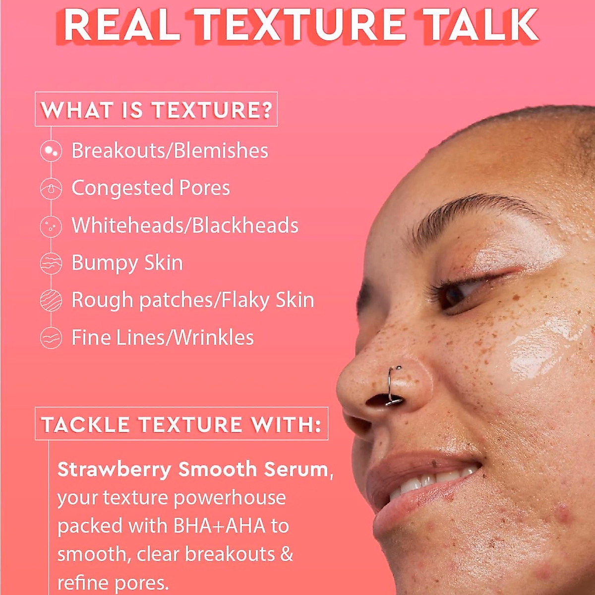 Glow Recipe AHA BHA Salicylic Acid Serum - Strawberry Face Serum, Pore Minimizer & Facial Exfoliant with Hyaluronic Acid & Azelaic Acid - Hydrating Serum & Travel Skincare (30ml)