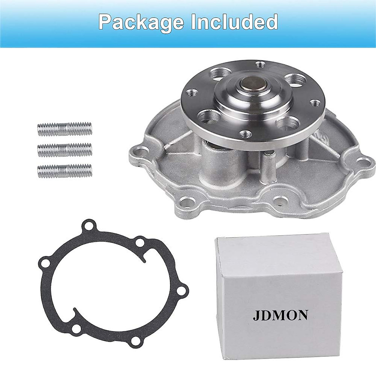 JDMON Compatible with Water Pump with Gasket Chevy Buick Cadillac GMC Pontiac SAAB Saturn Suzuki 2.8L 3.0L 3.6L V6 Replace AW5103