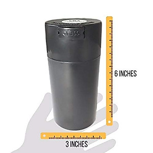 Bay State Importers Bud Box - 1oz to 6oz - Airtight/Vacuum Sealed/UV Resistant Black Plastic, Padded Inside, Portable Storage Container, Multi-Use For Dry Goods, Coffee