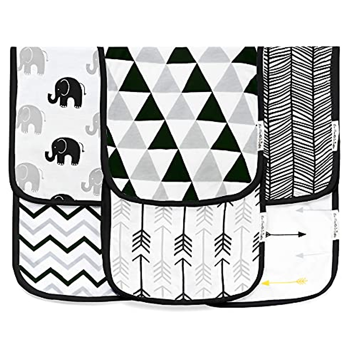 Burp Cloths for Baby Boy & Girl - Ultra Absorbent Burping Rags - Anti Shrink Unisex Burpy Clothes - Super Soft Jersey Cotton, Large 21"x10" - Thick for Newborn Cloth Diapers - 6 Pack