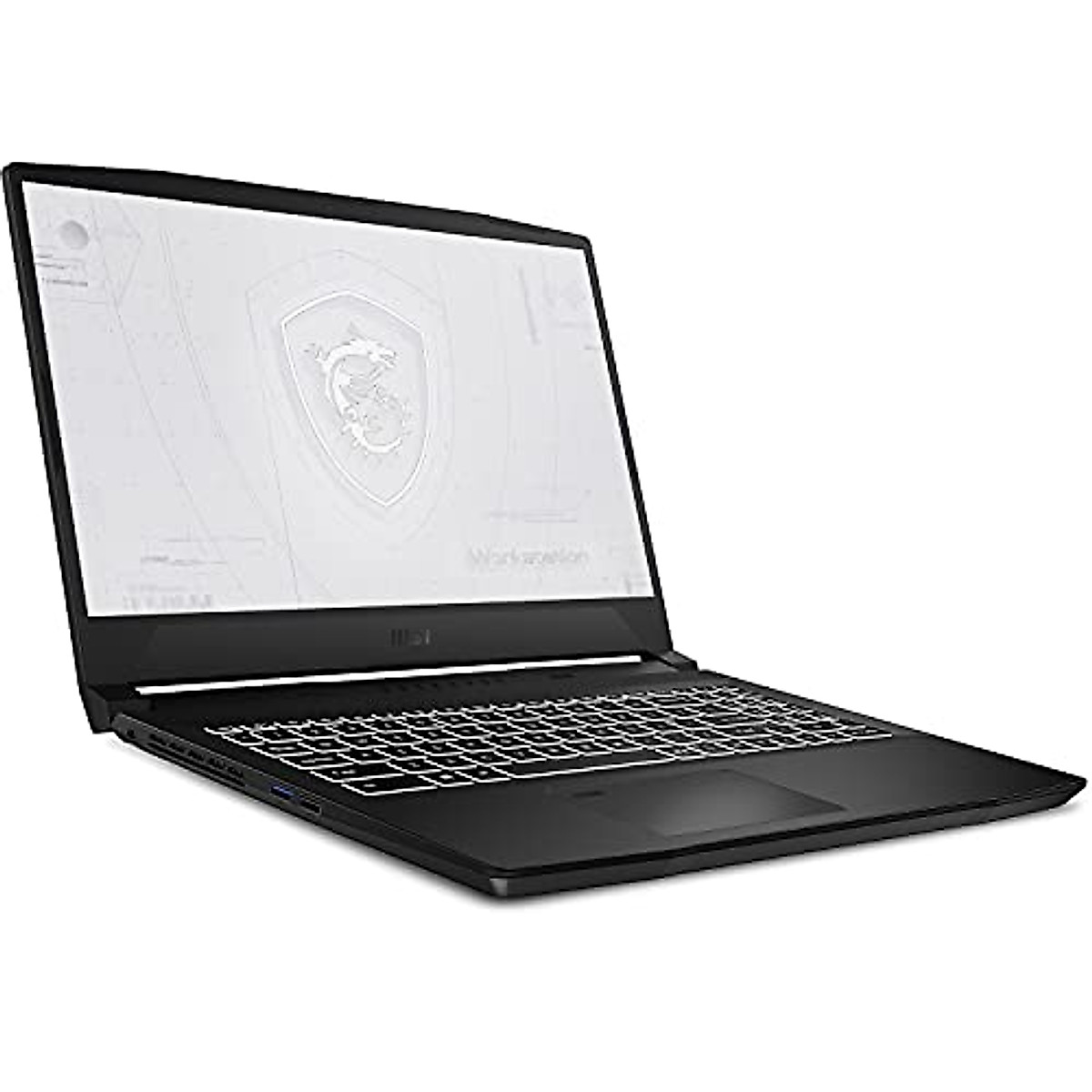 MSI WF66 11UJ-267 Workstation Laptop (Intel i7-11800H 8-Core, 32GB RAM, 1TB PCIe SSD + 1TB HDD, RTX A2000, 15.6" Full HD (1920x1080), WiFi, Win 10 Pro) with MS 365 Personal , Hub