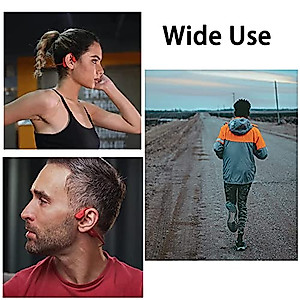 Pioautiy Averi-Sports Bone Conduction Headphone, Bone Conduction Headphones Bluetooth Wireless Headset, Waterproof Bone Conduction Headphones with Mic for Running, Cycling, Sports (Black)